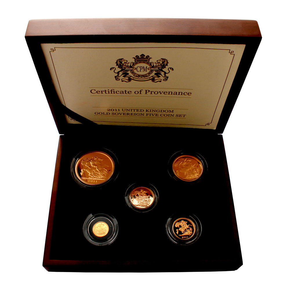 Gold Proof Sovereign Five coin collection | Coin Collection set for ...