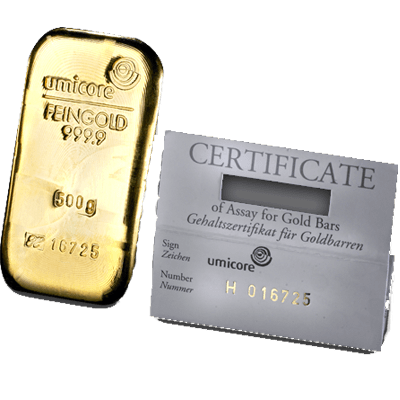 500 gram Gold Bar | Buy 500g Gold Bullion Bars Online - Gold Bullion C