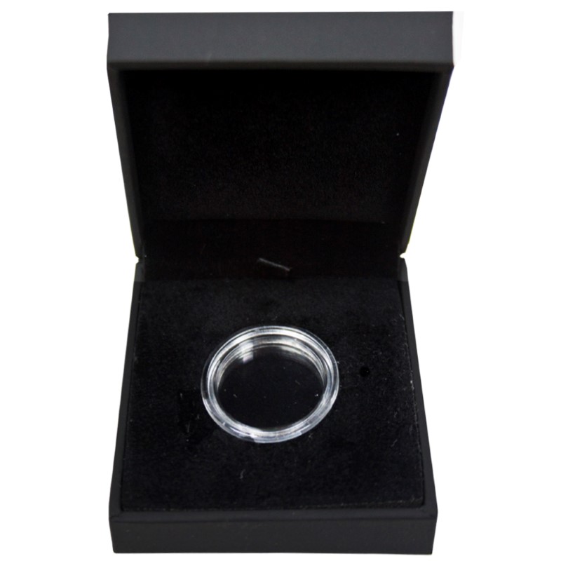 Bespoke Display Box Gold Full Sovereigcoin in Black - The Gold Bullion