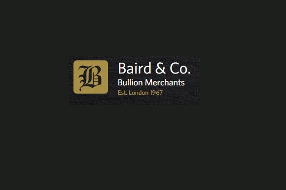 Gold bullion bars by Baird and Co. Gold bullion bars by Baird and Co.